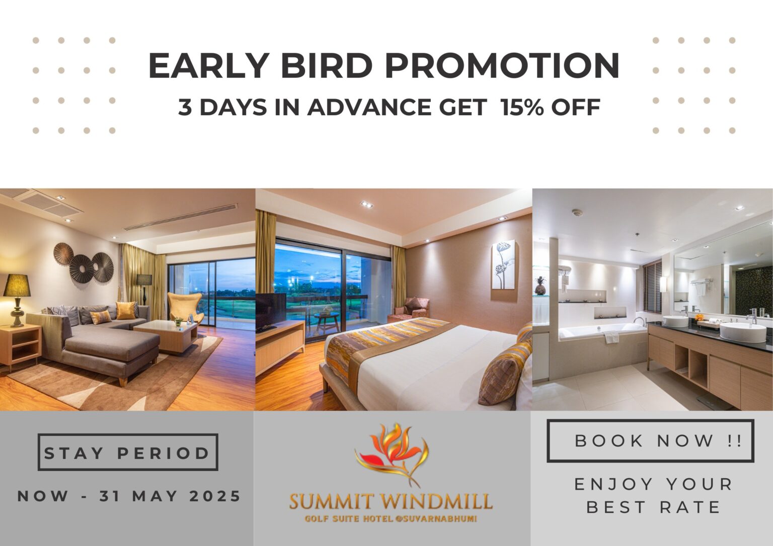 Special Offers - Summit Windmill Golf Suite Hotel @ Suvarnabhumi.